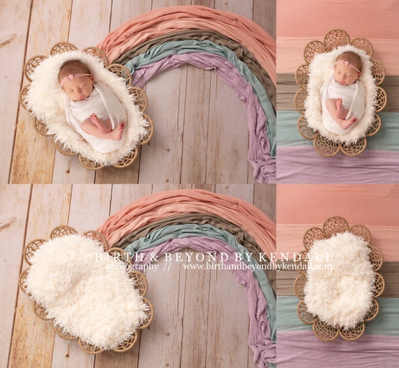 Pastel Rainbow Baby Newborn Digital Backdrops 2 Newborn - Etsy
