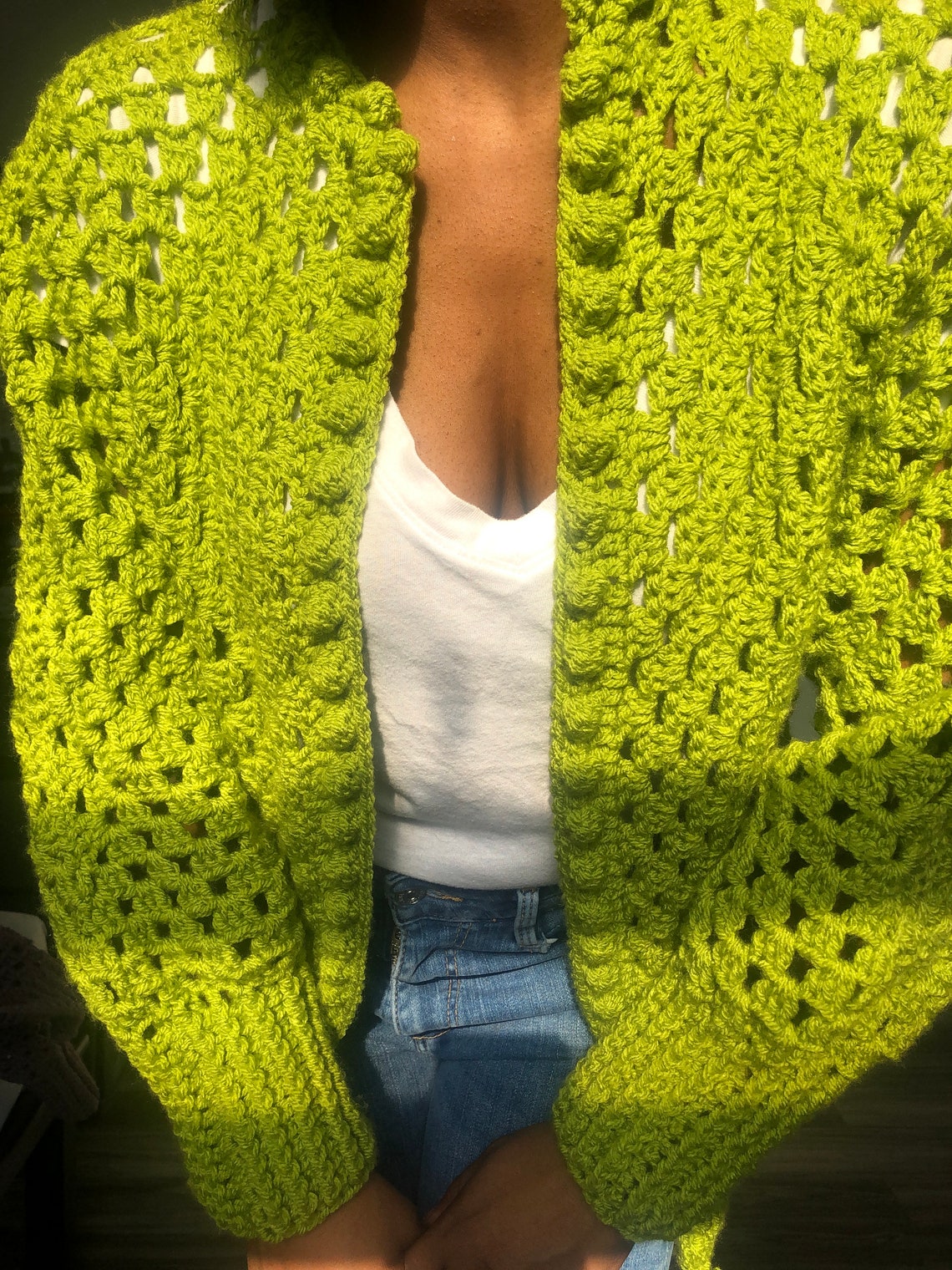 Crochet Hex Cardigan Pattern PDF INSTANT DOWNLOAD Video | Etsy