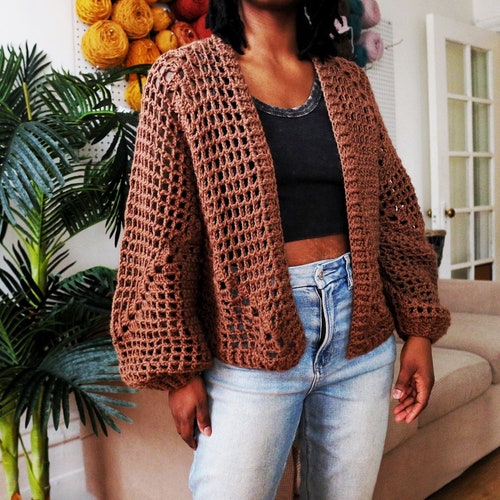 PDF Crochet Pattern Cascade Cardigan - Etsy