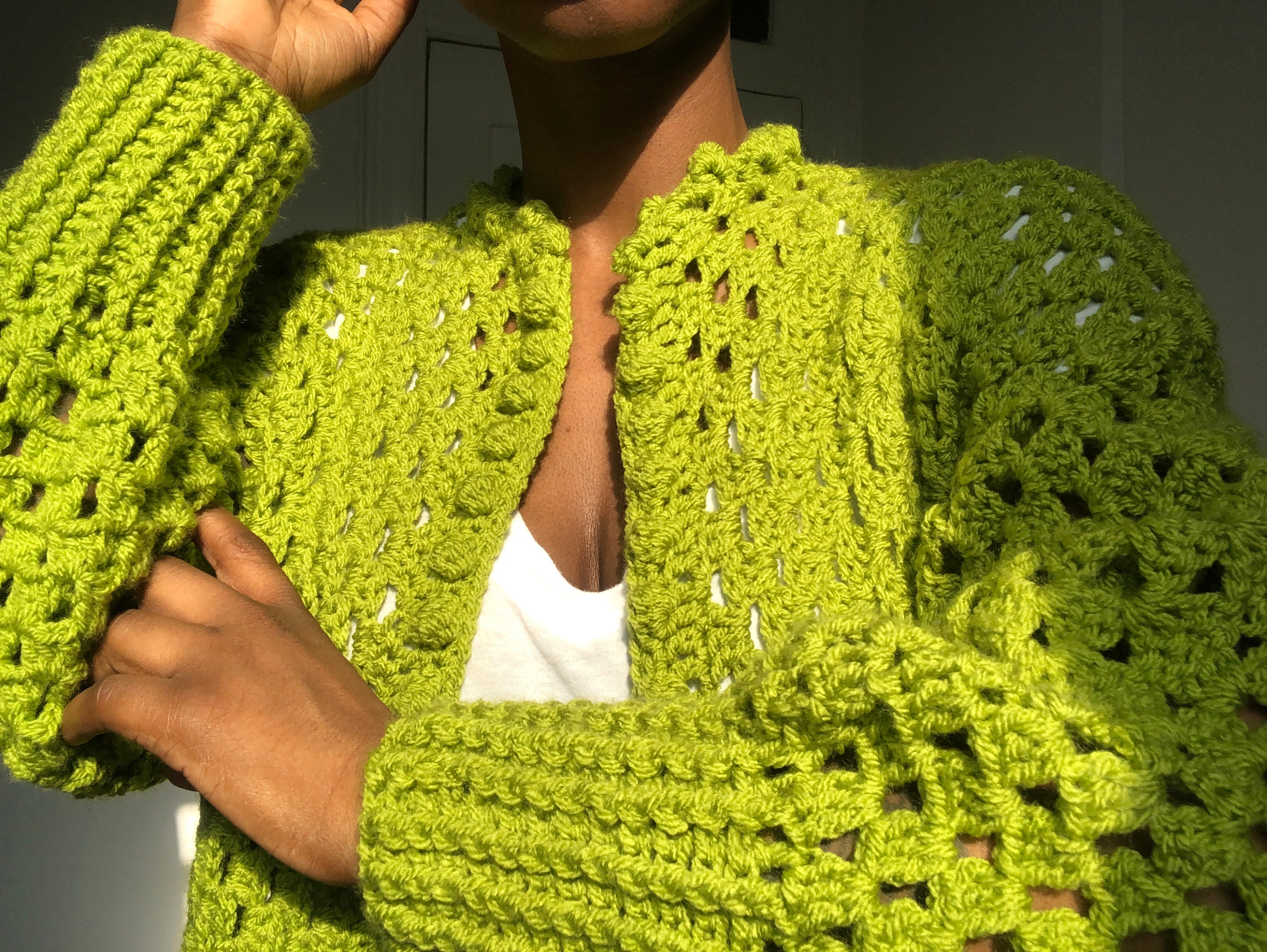 Crochet Hex Cardigan Pattern PDF INSTANT DOWNLOAD video | Etsy UK