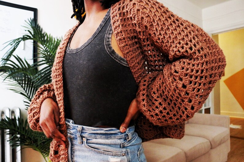 Crochet Hex 2 Cardigan Pattern PDF video INSTANT DOWNLOAD - Etsy