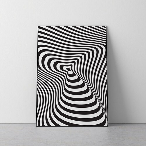 INSTANT DOWNLOAD Optical Illusion Wall Art Digital Print - Etsy