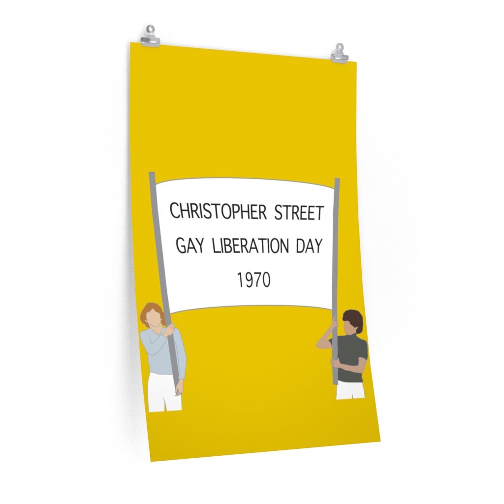 LGBTQ Pride Wall Art Decor Poster Christopher Street Gay Liberation Day ...