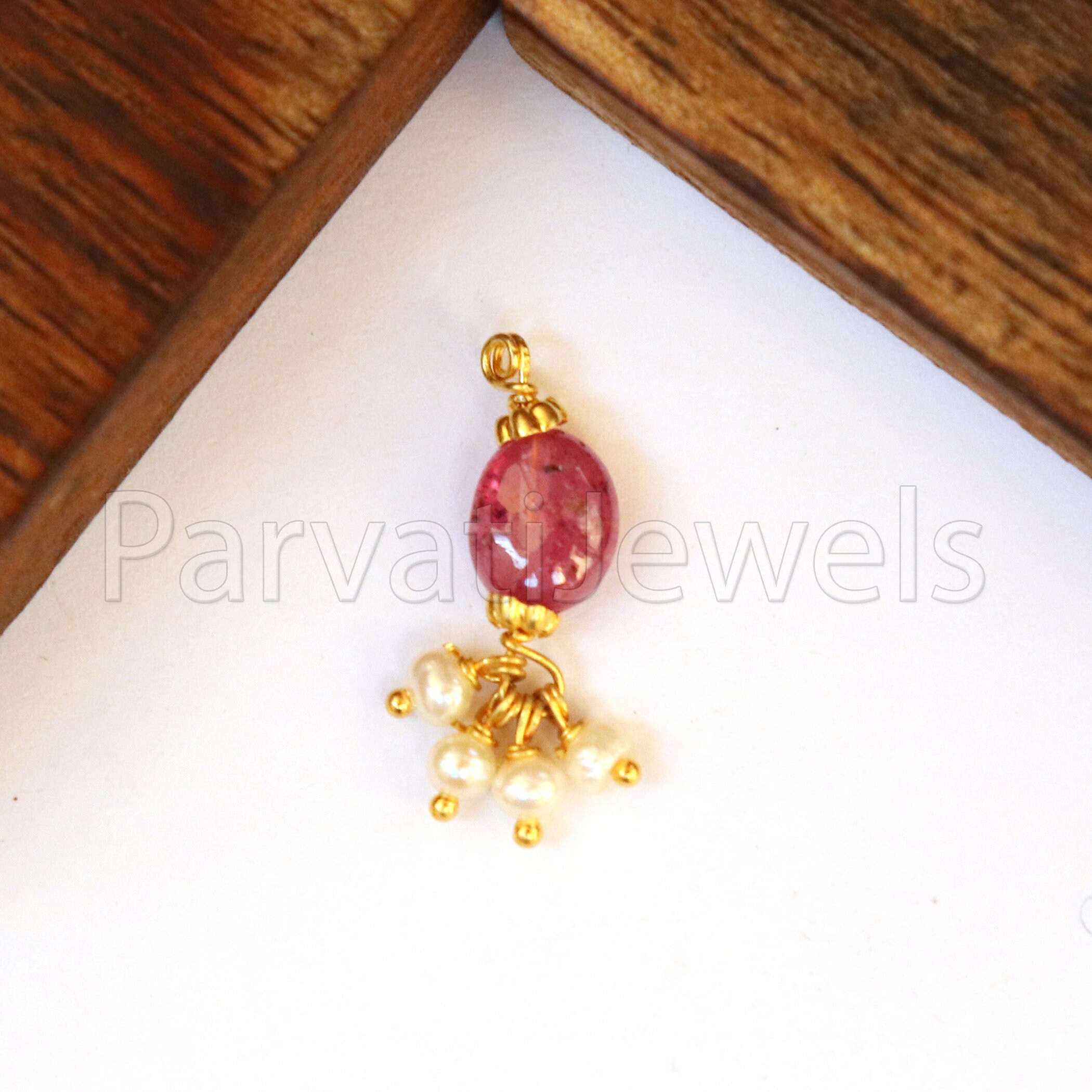 Ruby Charm 18k Solid Gold Charm Handmade Gold Charm Charm - Etsy