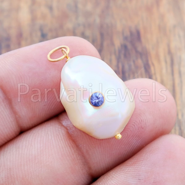 Pearl Charm - Etsy