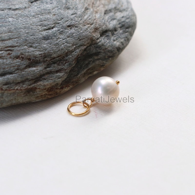 Pearl Charm - Etsy