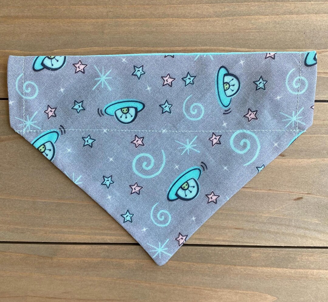 Alien Dog Bandana, Over the Collar Dog Bandana, Dog Scarf, Cat Bandana ...