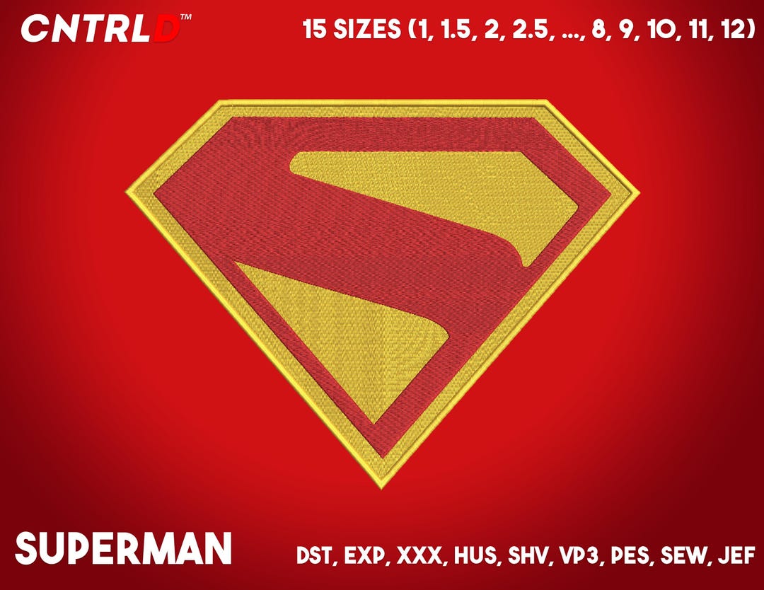 Superhero Inspired Machine Embroidery Design File (dst Exp Xxx Hus Shv ...
