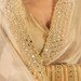 Gold Organza Saree With Gold Glasswork Thread and Zari Handwork and ...