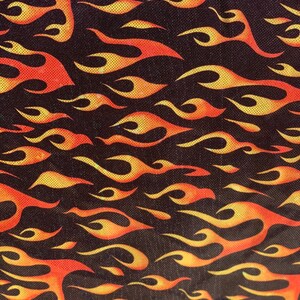 Hologram Flames Print Fabric: 4-way Stretch Spandex - Etsy