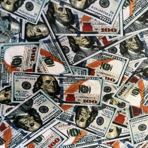 STRETCH PRINTED FABRIC - Money Print Fabric - Spandex Money Print ...