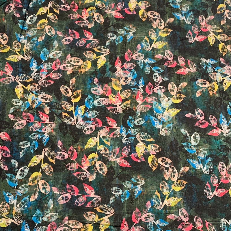 Leaf Print Fabric - Etsy
