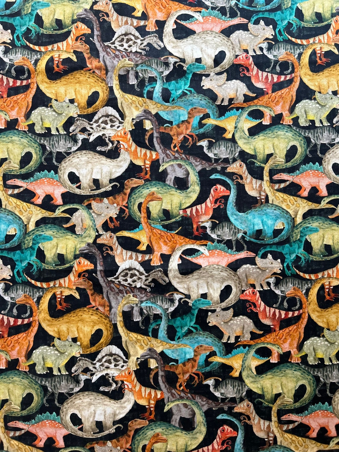 COTTON PRINT FABRIC- Dinosaurs Print Fabric - Craft Fabric by the Yard ...