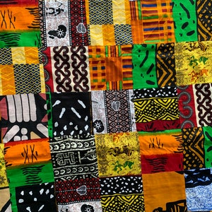 AFRICAN PRINT FABRIC Variety of African Prints Patchwork - Etsy