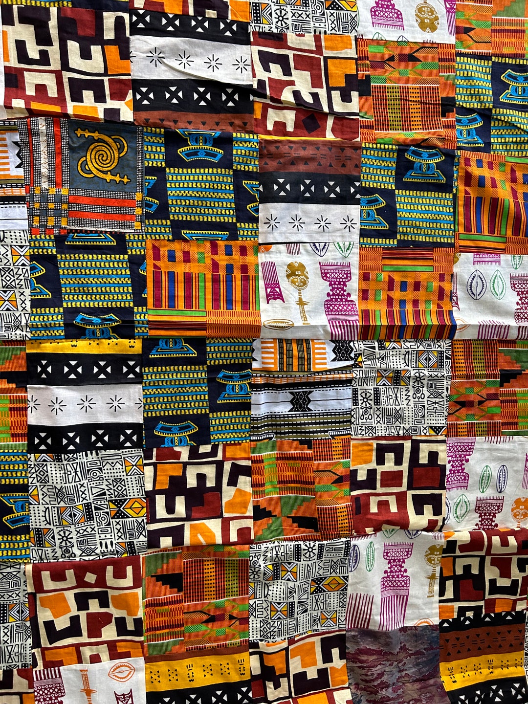 AFRICAN PRINT FABRIC Variety of African Prints Patchwork Cotton Fabric ...