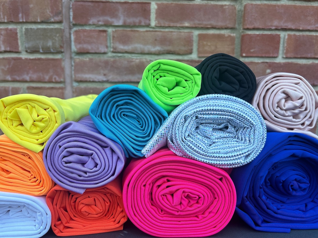 Solid Color Polyester Spandex Fabric - 4 Way Stretch - 230 GSM - Etsy