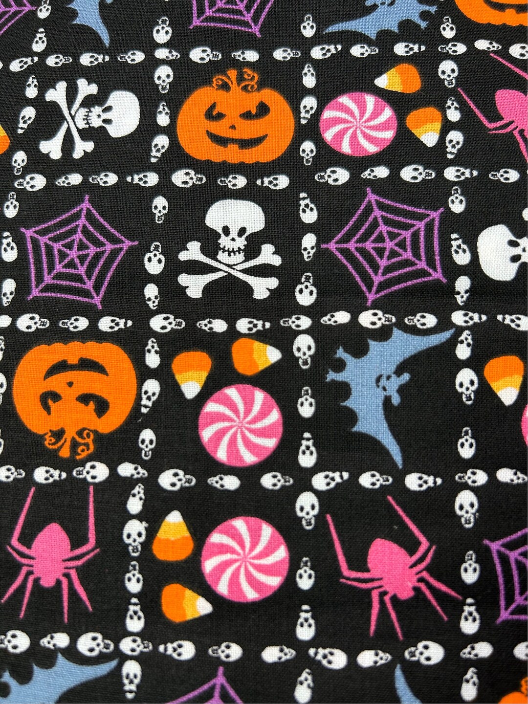 COTTON PRINT FABRIC - Fun Halloween Print Fabric - Fabric by the Yard ...