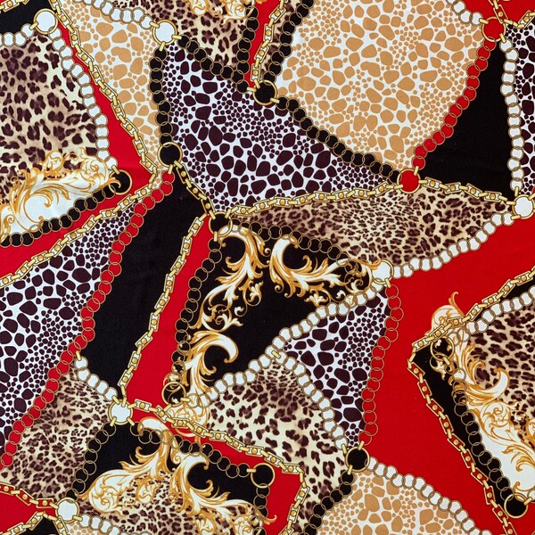 Chain Print Fabric - Etsy