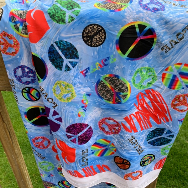 Peace Sign Fabric - Etsy