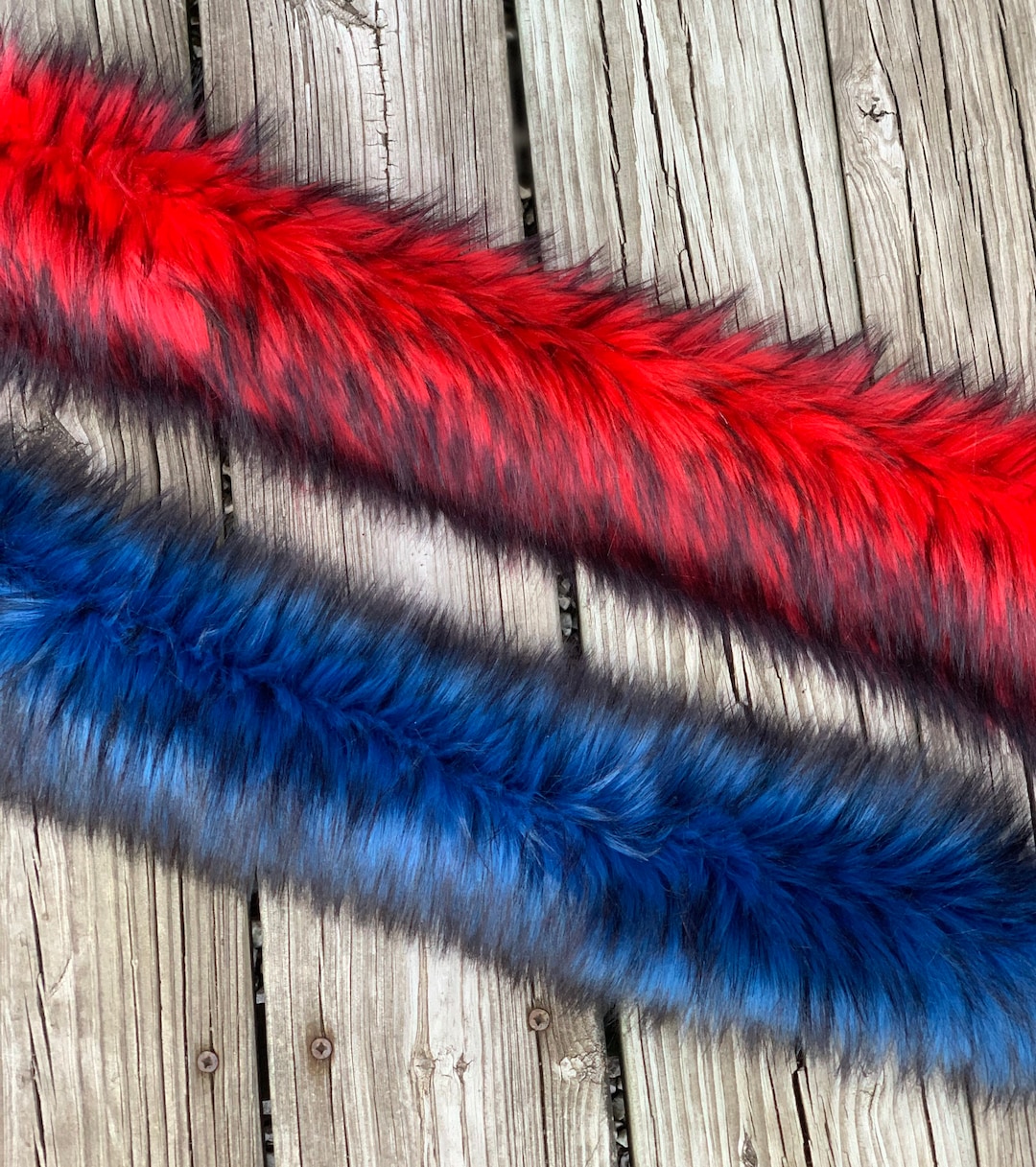 FAUX FUR TRIM - Premium Precut Faux Fur Trim by the Yard - Fur for ...