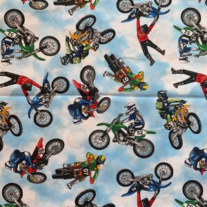 MOTORCYCLE PRINT FABRIC - Cotton Print Fabric by the Yard - Timeless ...