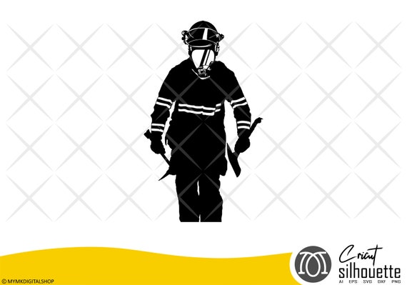 Firefighter Fireman Svg File Fireman Svg Firefighter Svg | Etsy