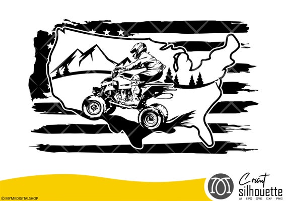 Digital dxf atv rider svg mud riding svg png Atv Dad svg file clipart ...