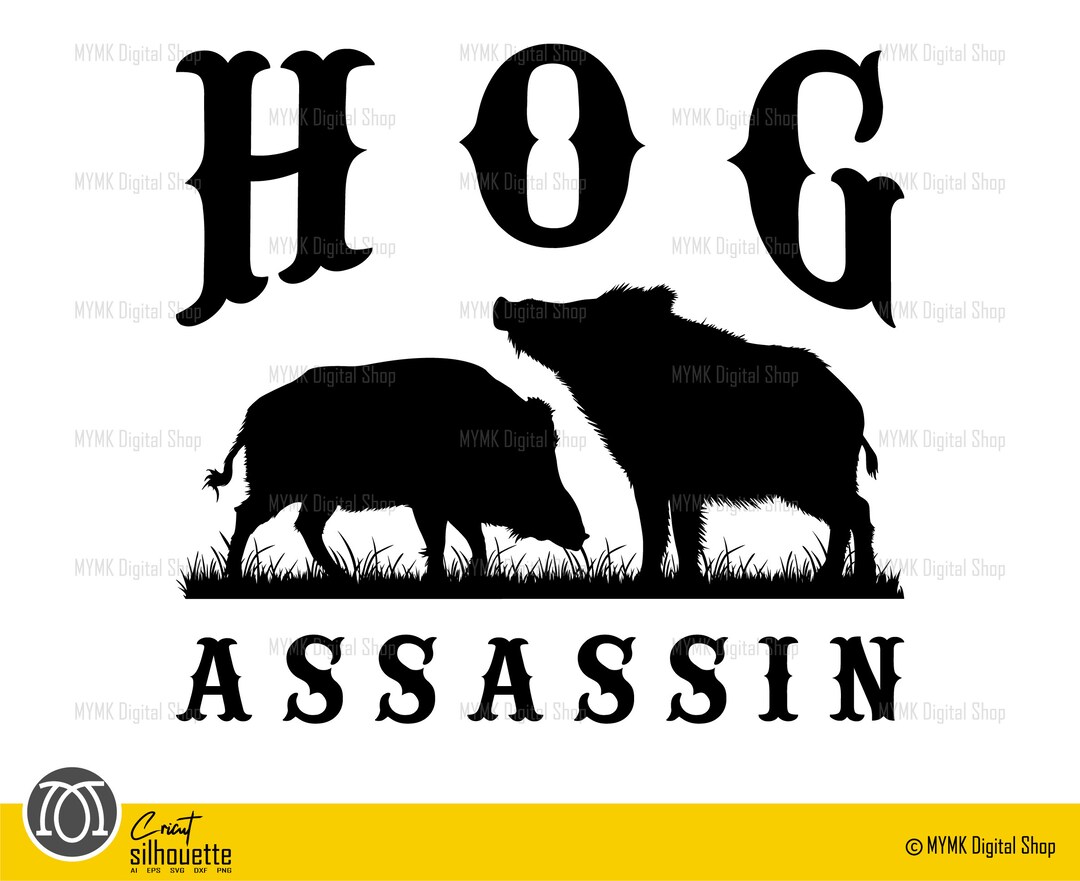 Hog Hunting Svg, Hog Assassin, Svg, Png, Dxf, Eps, Clipart, Cricut, for ...