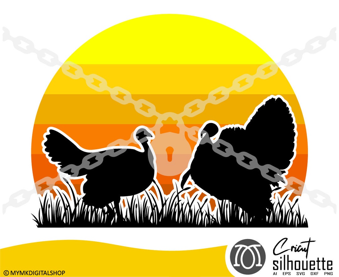 Turkey Hunting Svg Silhouette Turkey Svg Hunting Svg Cut - Etsy
