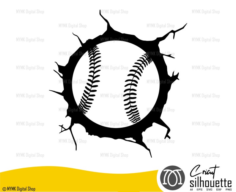 Baseball Ball Cracked Baseball Svg Softball Svg Svg Png - Etsy