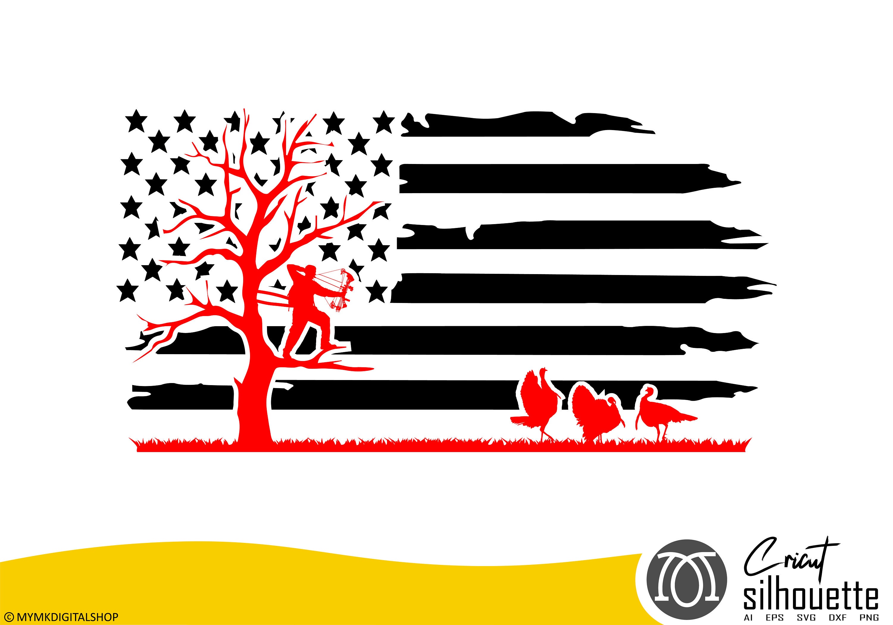 Turkey Hunting Svg Open Field Turkey Svg Hunting Svg Cut | Etsy