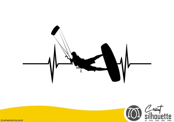 Kite Surfing Svg Pulse Surfing Svg Kite Surfer Kite Surf - Etsy
