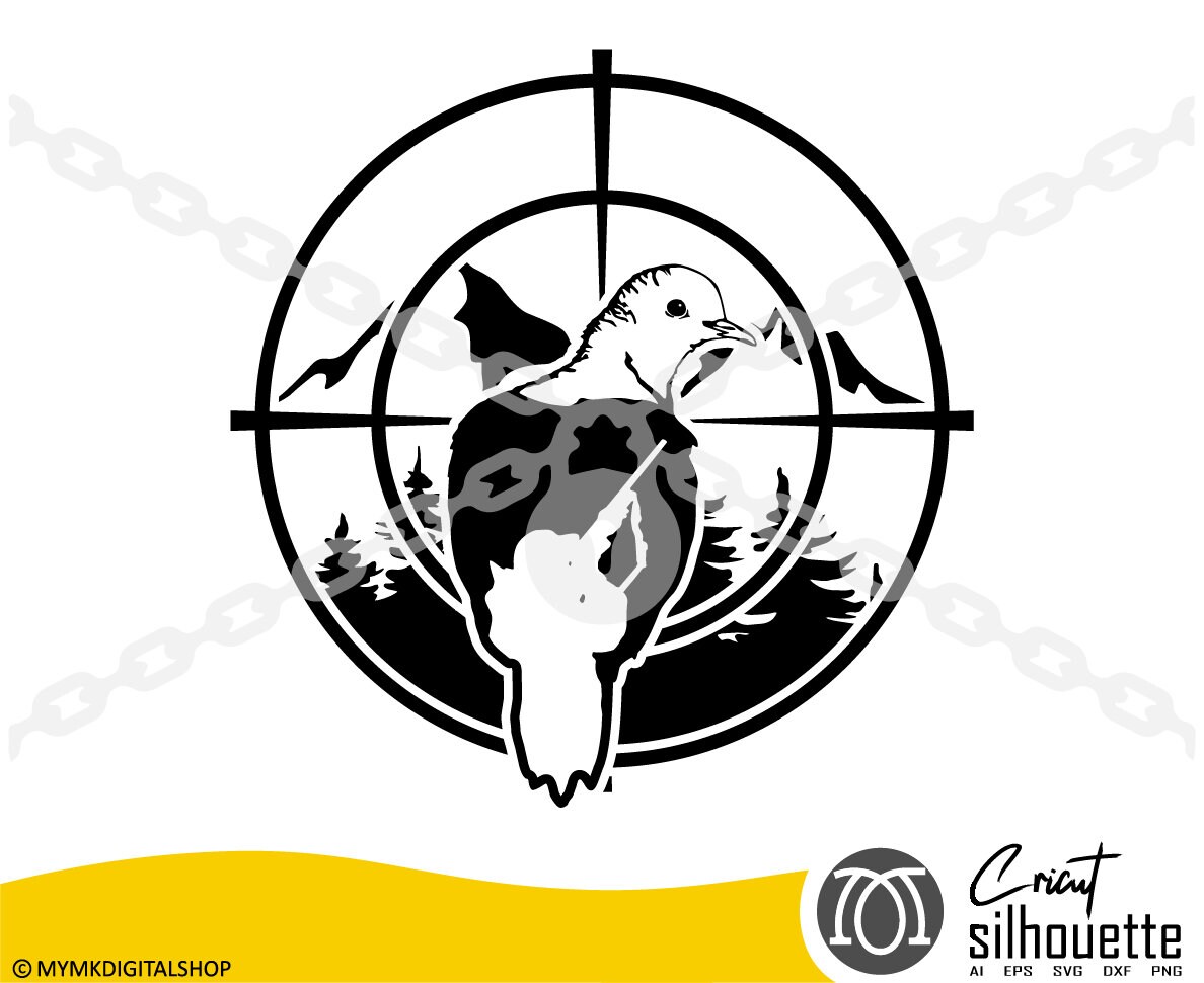 Dove Hunting Scope Sight Hunter and Dove Svg File Dove - Etsy