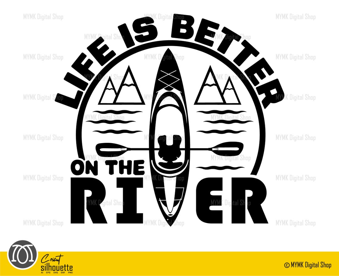 Kayak Svg, Kayaking Svg, Kayaker Svg, Summer Svg, Lake Svg, Boat Svg ...