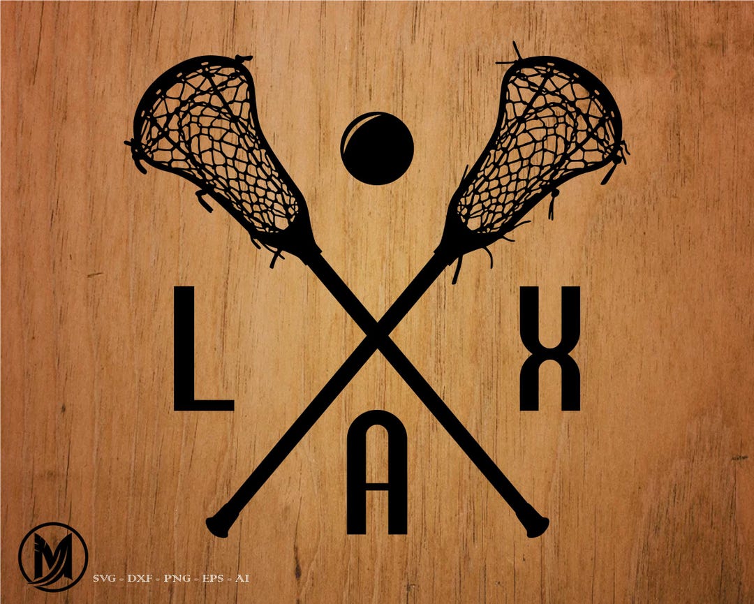 Lacrosse Svg, LAX Crossed Sticks # 2 Svg, Svg, Png, Cricut, Dxf ...