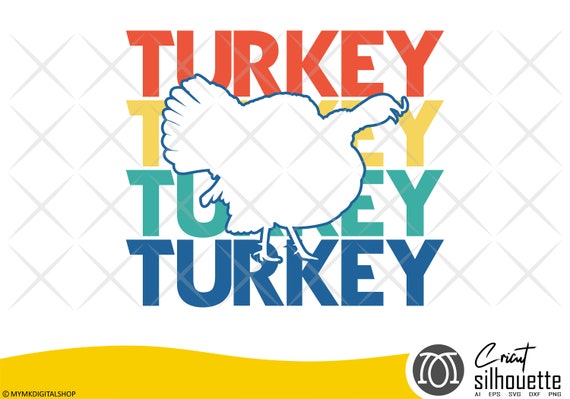 Turkey Svg Turkey Png Turkey Clipart Cut File Cricut Ready | Etsy