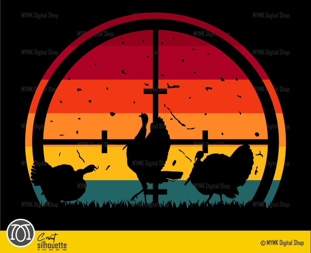 Turkey Hunting Svg, Silhouette, Turkey Svg, Hunting Svg, Cut File, Svg ...