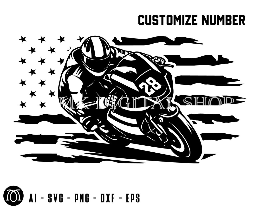 Custom Numbers, Moto GP Racer Svg, US Flag Svg, Moto GP Svg, Svg, Png ...