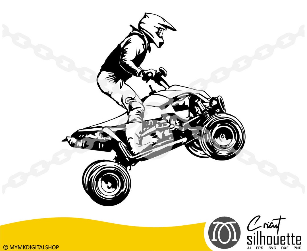 Atv Quad Riding Svg File, Atv Svg, Quad Riding Svg, Mud Riding Svg, Svg ...