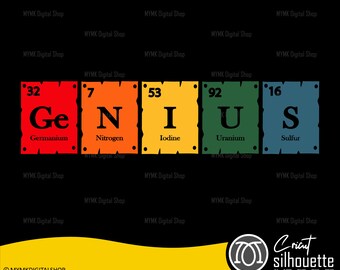 Genius Periodic Svg - Etsy