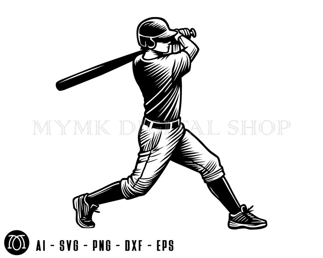 Baseball Batter, Baseball Svg, Softball Svg, Svg, Png, Cricut, Dxf ...