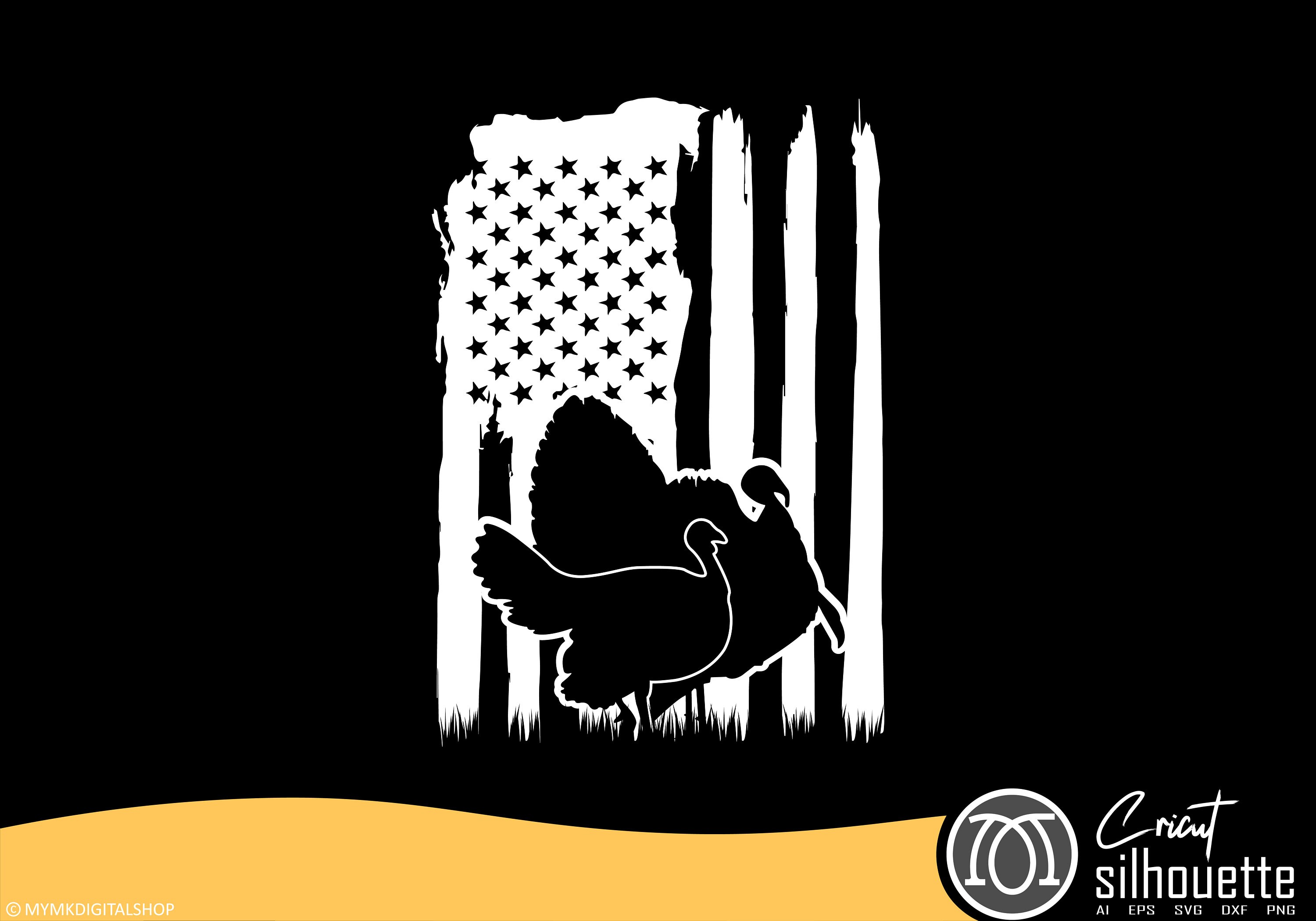Turkey Hunting Svg Silhouette Turkey Svg Png Clipart Dxf - Etsy