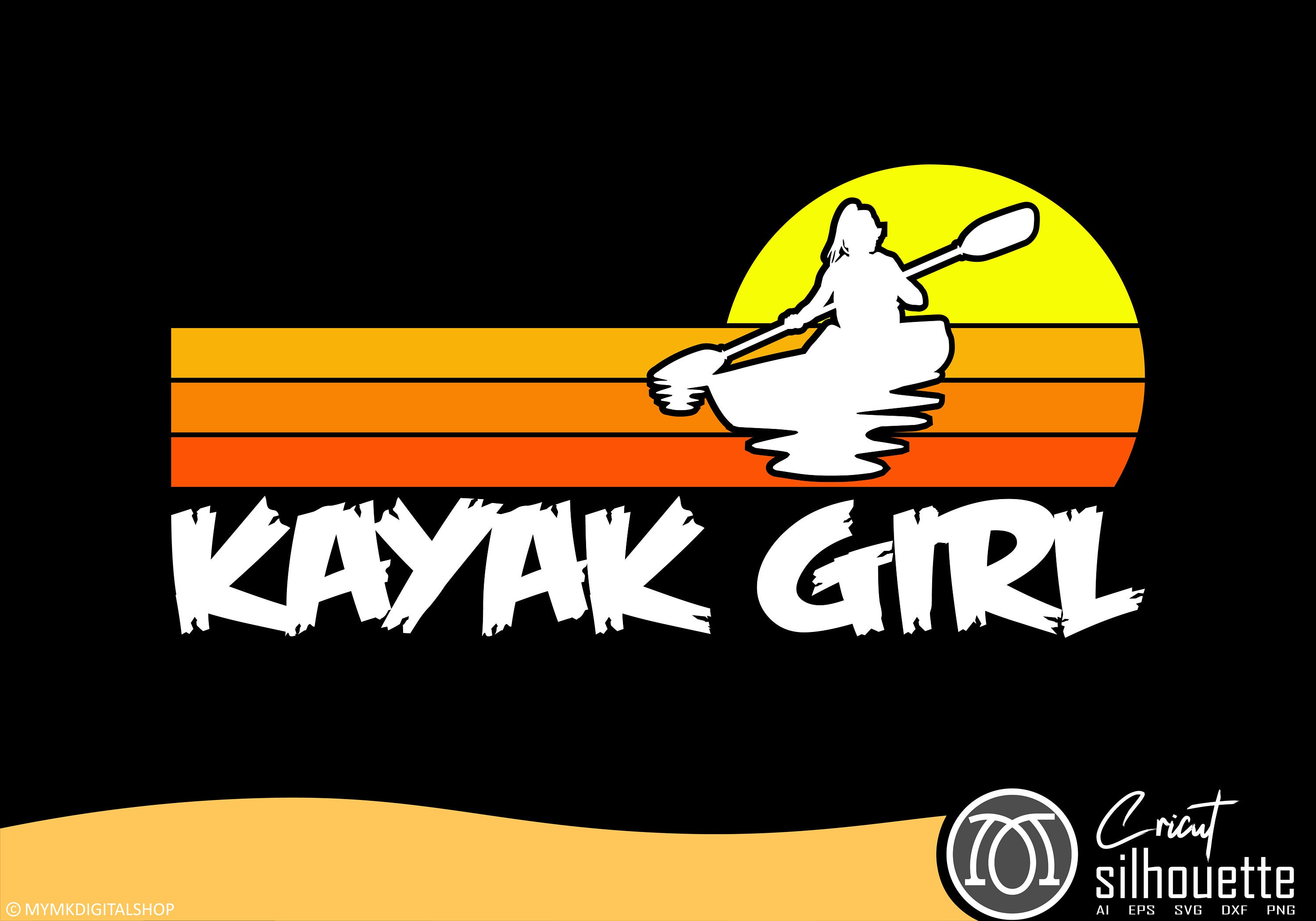 Kayak Svg Kayak Girl Kayaking Svg Canoe Svg Svg Kayaker - Etsy