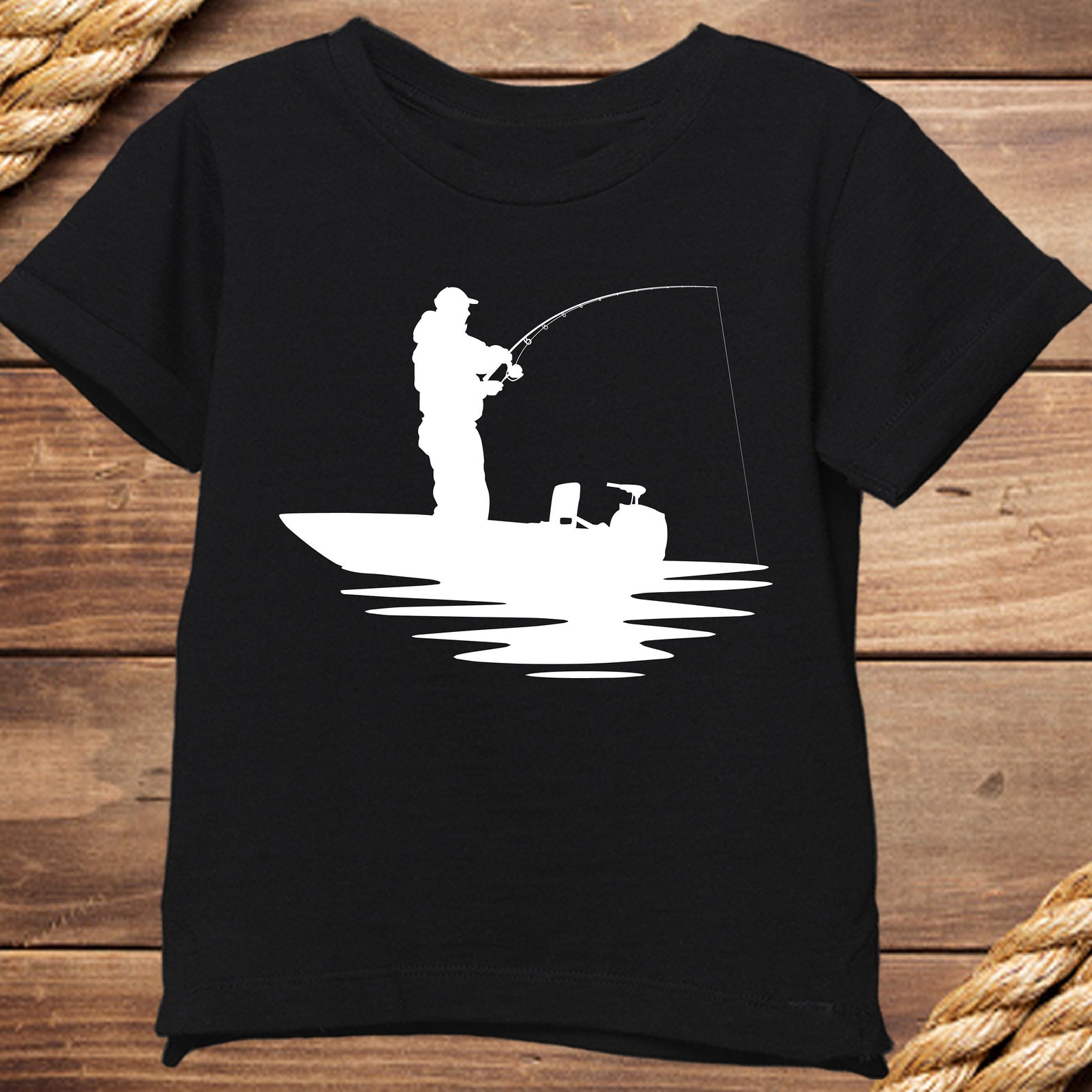 Man Fishing on a Boat Svg File Fishing Svg Fishing Dad Svg - Etsy
