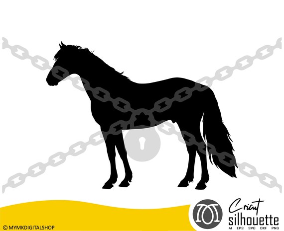 Horse Standing Svg File Horse Svg Cowboy Svg Equestrian | Etsy