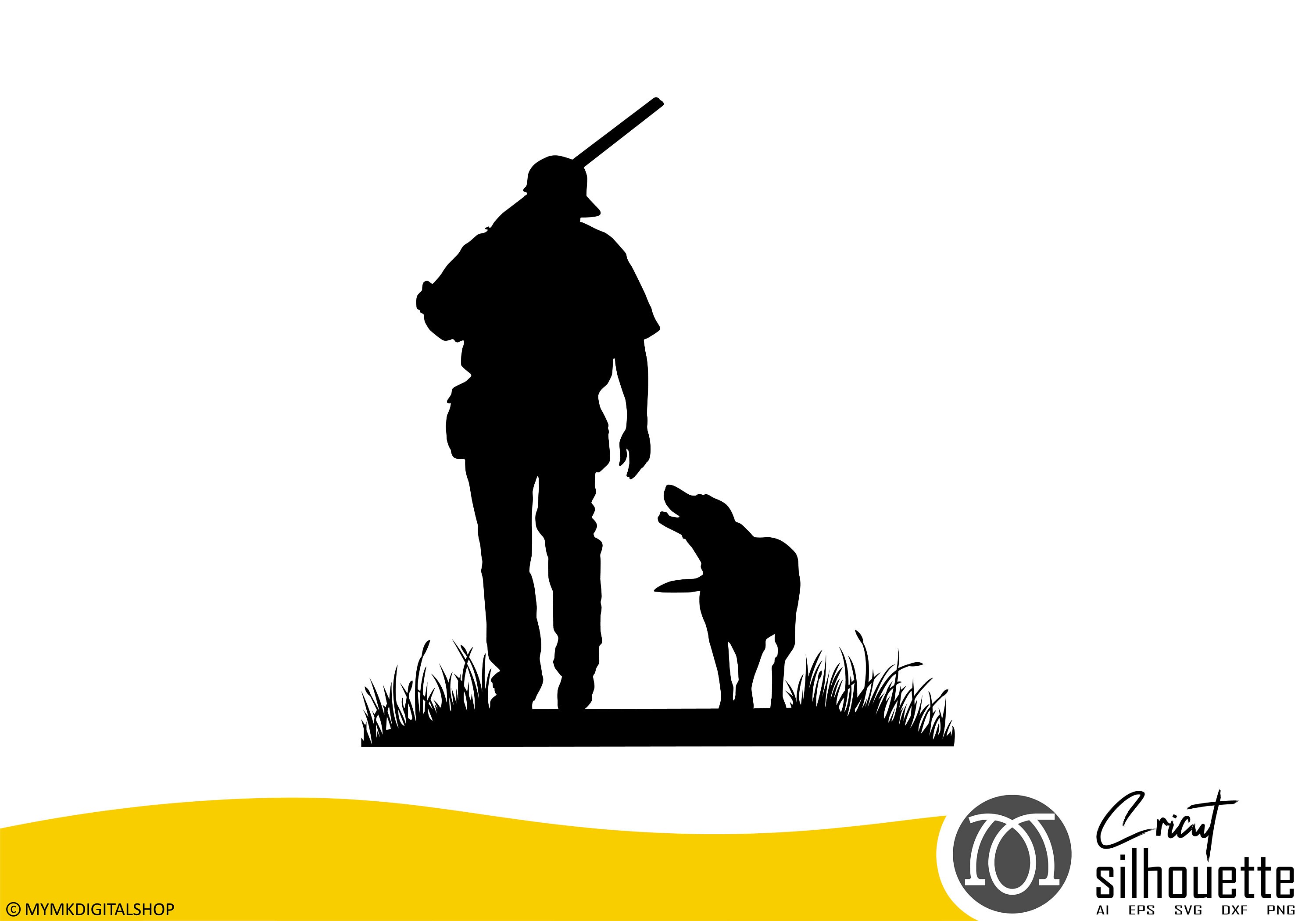 Man and Dog Hunter Svg File Hunting Svg Hunter Svg Svg | Etsy