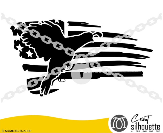 Quail Flying US Flag With Shotgun Quail Svg Hunting Svg | Etsy
