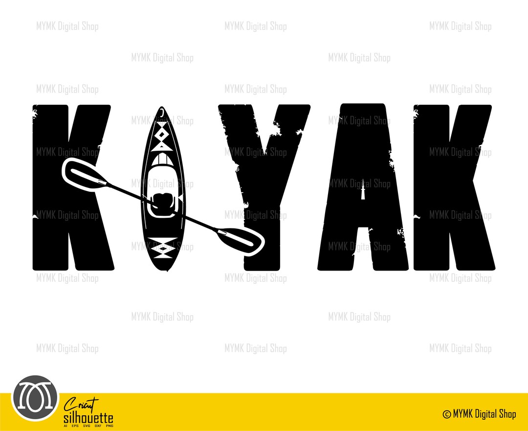 Kayak Svg, Kayaking Svg, Kayak, Kayaker Svg, Summer Svg, Lake Svg, Boat ...
