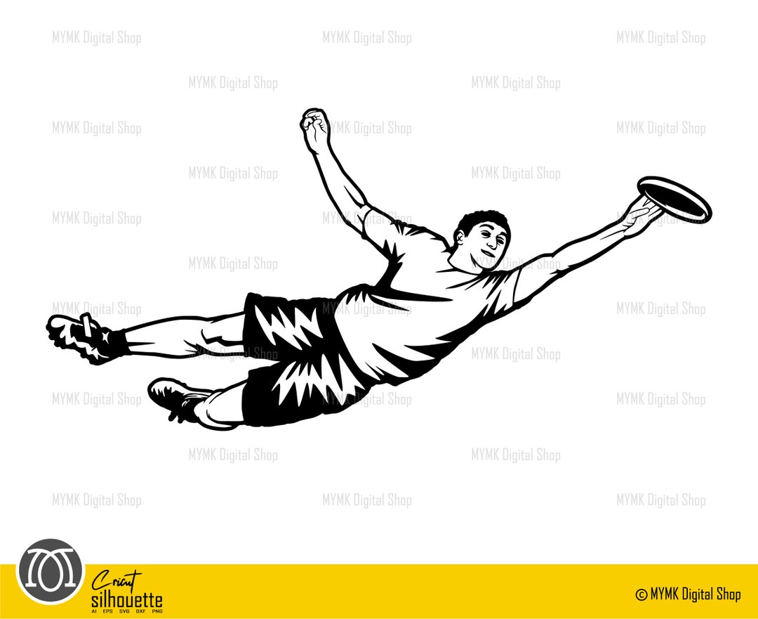 Disc Golf Svg, Player Catching a Disc Svg, Svg, Png, Cricut, Dxf ...