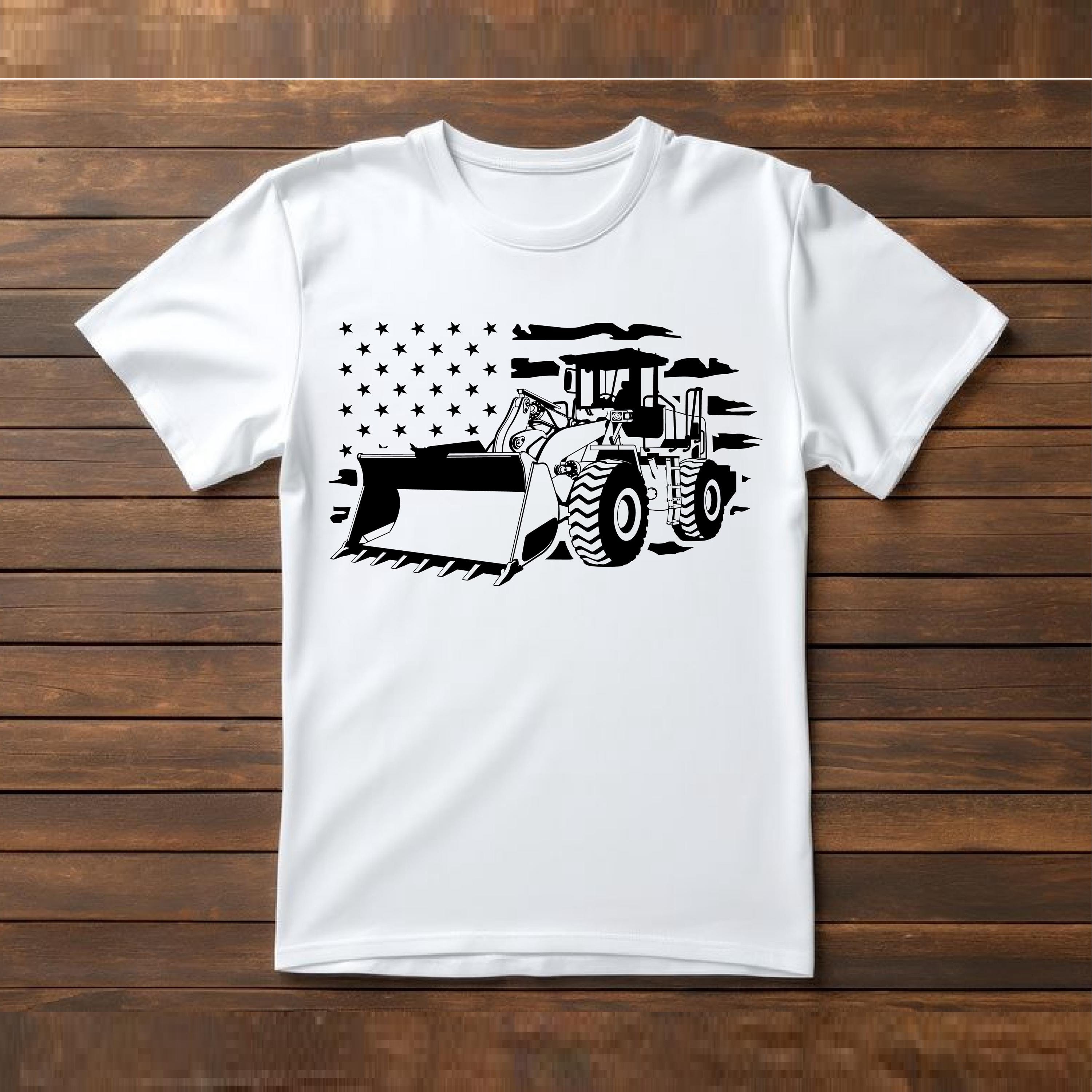 Bulldozer Svg, Bulldozer US Flag Svg, Heavy Equipment Svg, Trucks Svg ...